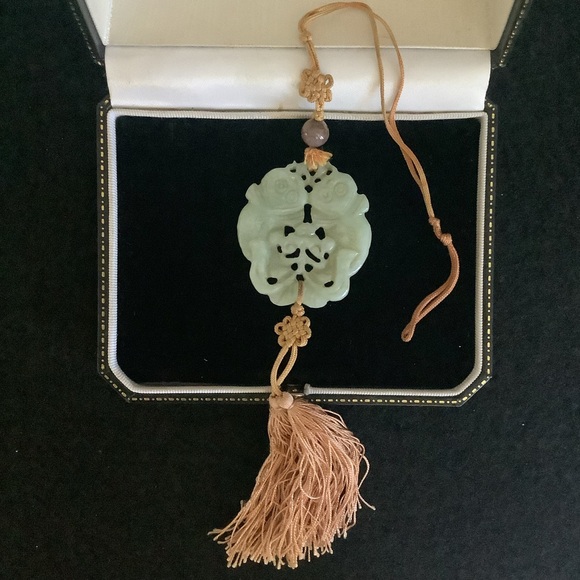 Jewelry | Vintage Hand Carved Chinese Jade Charm | Poshmark